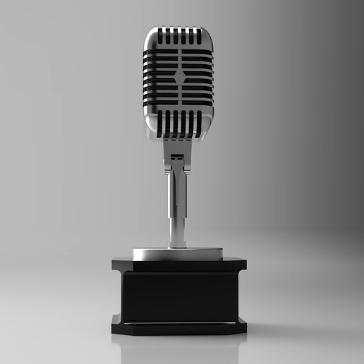 Archivo STL TROFEO MICROFONO / MICROPHONE TROPHY 🎤 ・Objeto de impresión ...