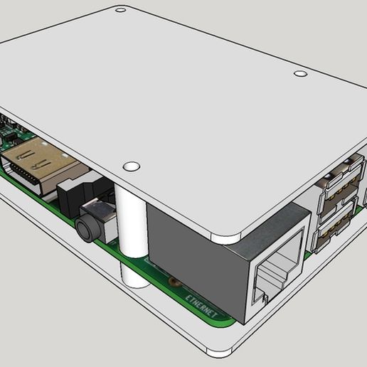 Free 3D file Boitier minimaliste raspberry pi 3 / Minimalistic ...