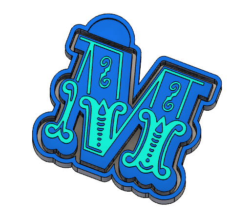 🎨 ABC's in madame font・ STL File for 3D printing・Cults