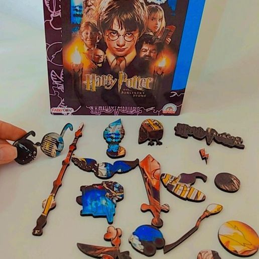 🧩 Harry Potter Jigsaw Puzzle Project with 81 pieces・ DXF File for 3D ...