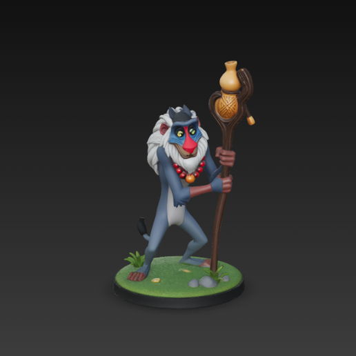 🐒 rafiki・ STL File for 3D printing・Cults