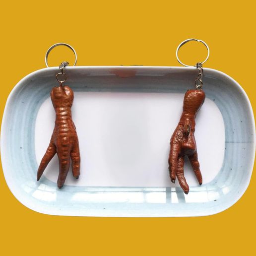 🐔 Chicken Feet keychain・ STL File for 3D printing・Cults