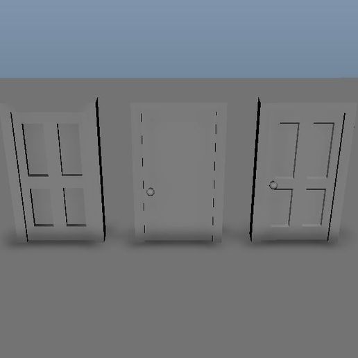 🚪 DOORS - DOORS・Free OBJ File for 3D printing・Cults