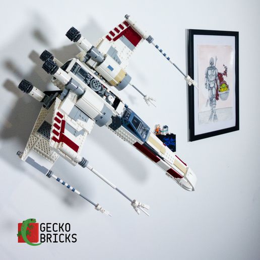 🧱 Gecko Bricks Wall mount for the Star Wars UCS X-Wing 75355・ STL File ...