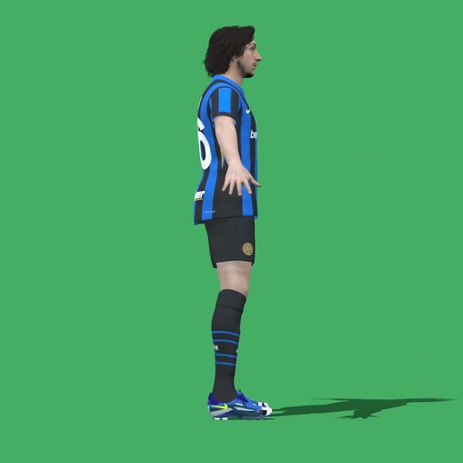 3D file 3D Rigged Matteo Darmian Inter Milan 2025 🏈 ・Model to download ...