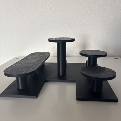 🦸 BUILD-A-FIGURE-STAND (5 base plates, 8 platforms, custom and optional ...
