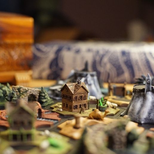 🎲 HP Lovecraft 3D Game Board - Full Set・ STL File for 3D printing・Cults