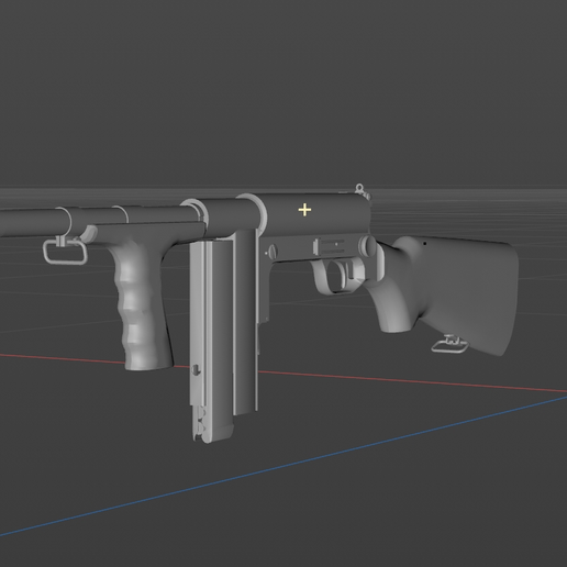 OBJ file American UD M42 submachine gun digital model material 🔫 ・3D ...