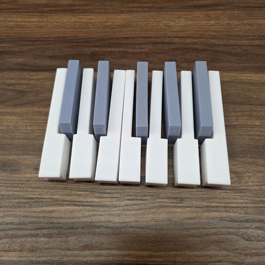 🔑 Piano Key STL File – Full Octave of 3D Printable Keys (7 White, 5 ...