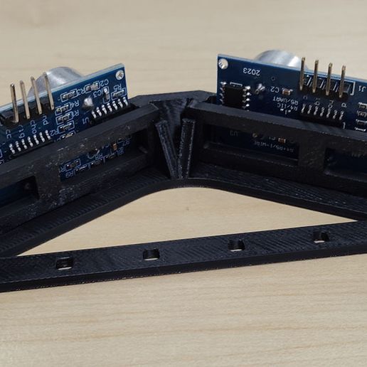 🚗 Mounting holder for HC-SR04 Ultrasonic Distance Sensors・Free STL File ...