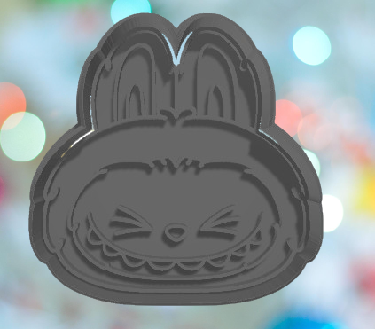 🍪 Labubu Face Cookie Cutter・ STL File for 3D printing・Cults