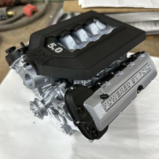 3D printer FORD COYOTE 5.0 V8 - ENGINE • made with bambu x1c and k1 max ...