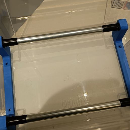 3D print Filament Rack Floor Mounting for 16mm Pipes • made with Bambu ...