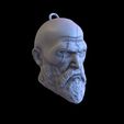 OBJ file Kratos keychain 3d printable 🗝️ ・3D print model to download・Cults