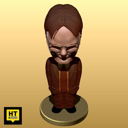 🏢 The Office Dwight Statue Figure Big Head・ STL File for ・Cults