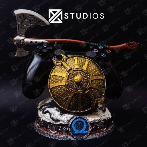 🪓 PS4 & PS5 GOD OF WAR RAGNAROK PS4 & PS5 CONTROLLER BRACKET - Axe ...