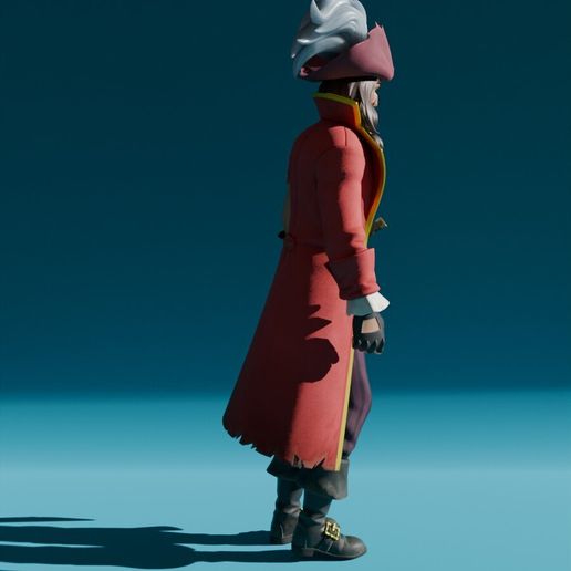 🪝 Captian Hook Low Poly・ STL File for 3D printing・Cults
