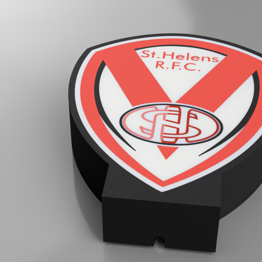 3MF file St.Helens RFC light box 📦 ・Model to download and 3D print・Cults