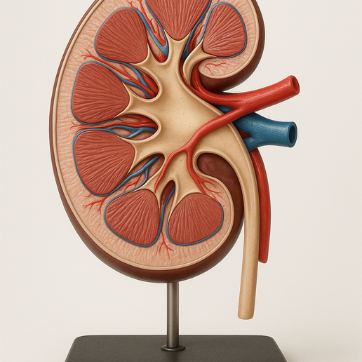 🎒 Anatomic Kidney Model・ STL File for 3D printing・Cults