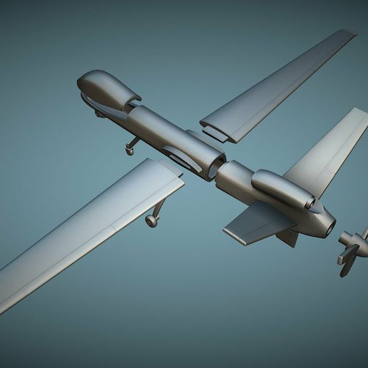 ️ General Atomics MQ-9 Reaper - 1/48 scale・ STL File for 3D printing・Cults