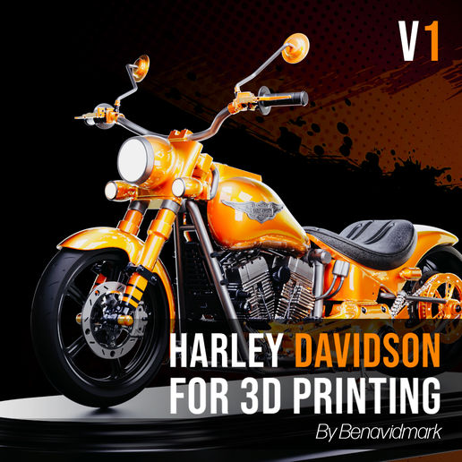 3D file Motorcycle 3d print / Harley Davidson 3D Model for 3D Print 🏍️ ...
