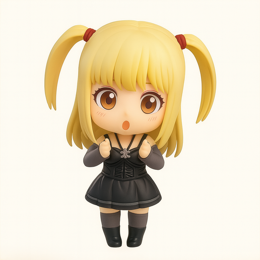 👾 Misa Amane - Death Note 3D Figure - Gothic Model for Resin or FDM ...