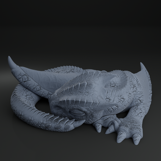 👹 Monster Hunter Tigrex Chibi Penholder Desk Accessory・Free STL File ...