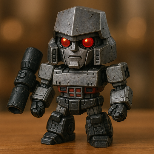 🤖 Dark Warlord Bot STL – Megatron-Inspired Evil Robot Mini Figure – 3D ...