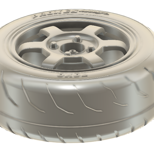 🚗 1/24 13x6 Rays TE37 FJ 4x100 wheels・ 3D File for 3D printing・Cults