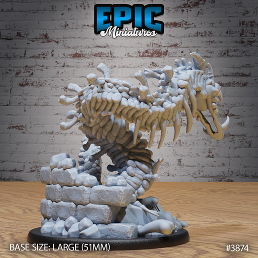 3D file Bone Naga ‧ DnD Miniature ‧ Tabletop Miniatures ‧ Gaming ...