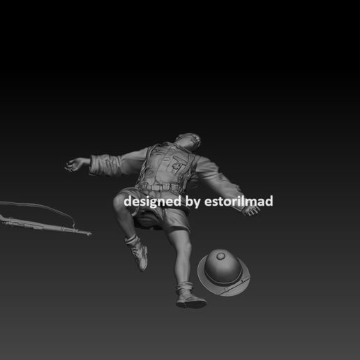 🫡 WW2 GERMAN AFRIKA KORPS SOLDIER KILLED・ STL File for 3D printing・Cults