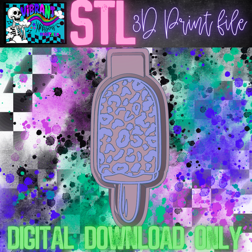 🐆 Leopard Popsicle STL Freshie Housing・ STL File for 3D printing・Cults