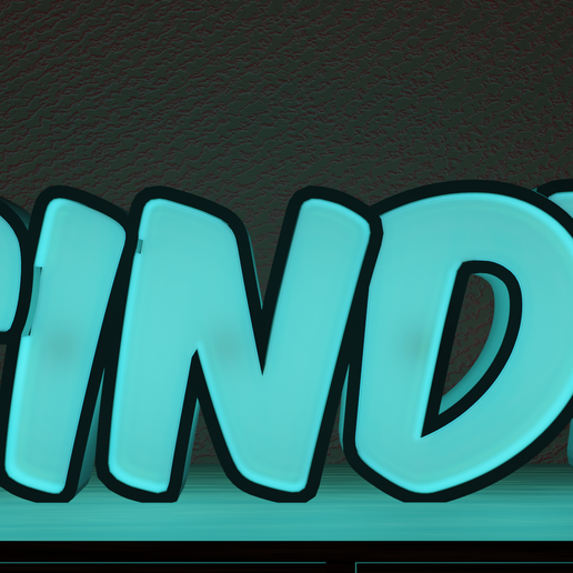 3D file LED Letters Sign Board: Cindy 🚩 ・3D printable model to download ...