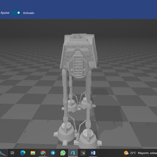 🏗 at-at walker prototype 1 empire first years・ 3MF File for 3D printing ...