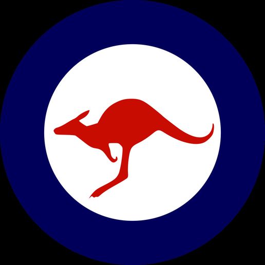 🦘 Royal Australian Air Force Roundel Coaster・ STL File for 3D printing ...