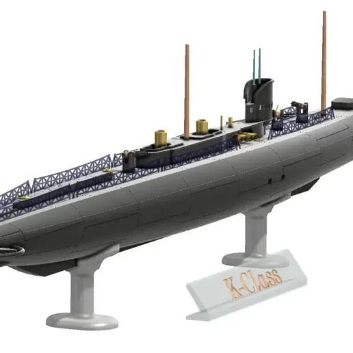 🚁 British K-class submarines・ STL File for 3D printing・Cults