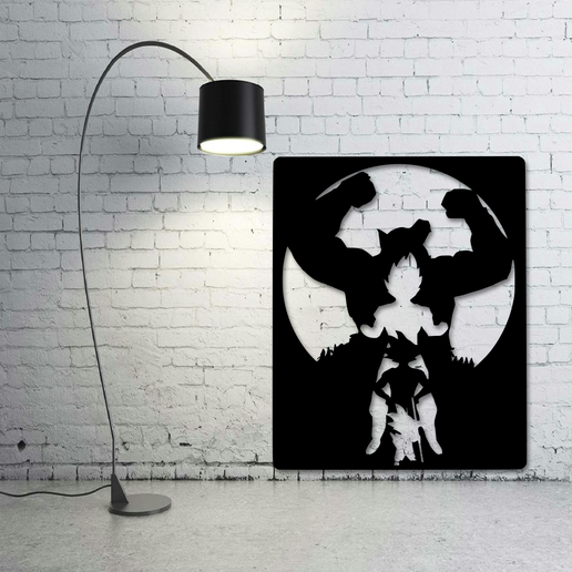 🎨 Goku Wall Decor Wall Art・ STL File for 3D printing・Cults