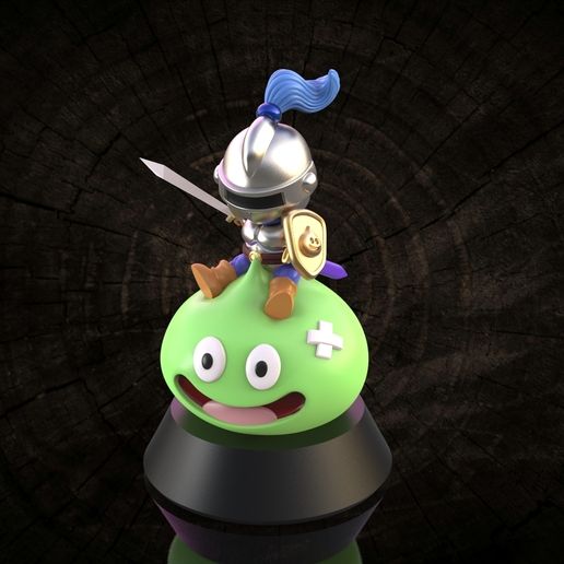 Archivo STL SLIME KNIGHT - DRAGON QUEST FANART 🐉 ・Objeto para impresora ...