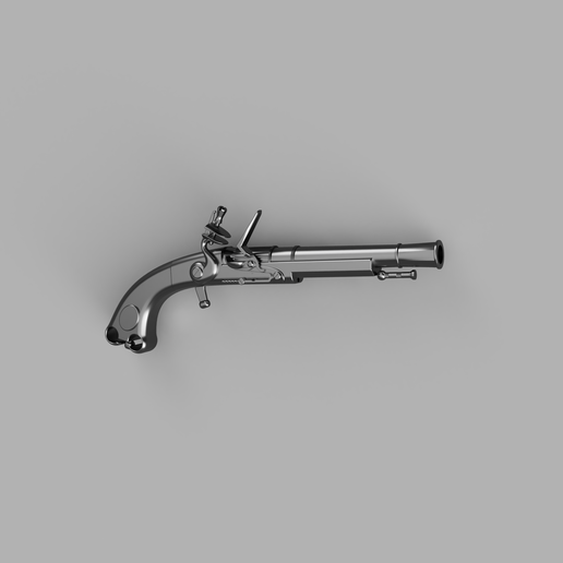 🔫 Black Sails - Captain Flint Murdoch Scottish Flintlock Pistol・ STL ...