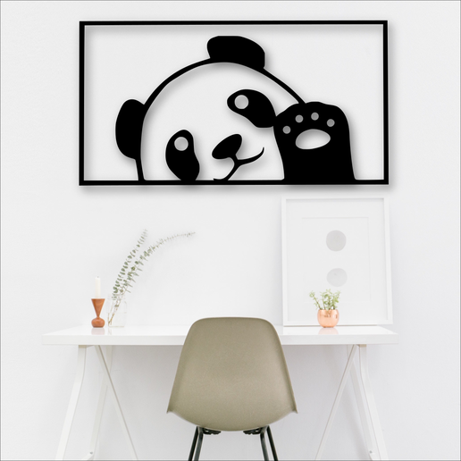 panda wall print
