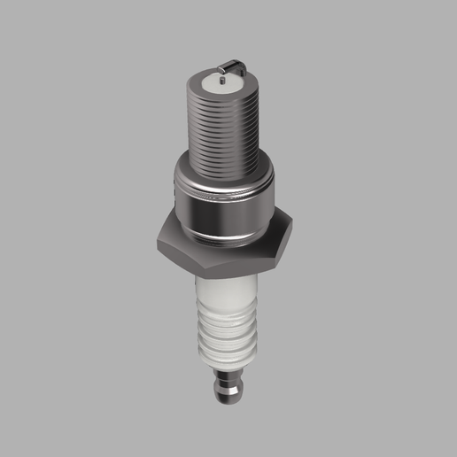 🔌 Big Spark Plug (SOLID)・Free STL File for ・Cults