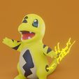 🐉 Pokemon charmander electric type・Free STL File for ・Cults