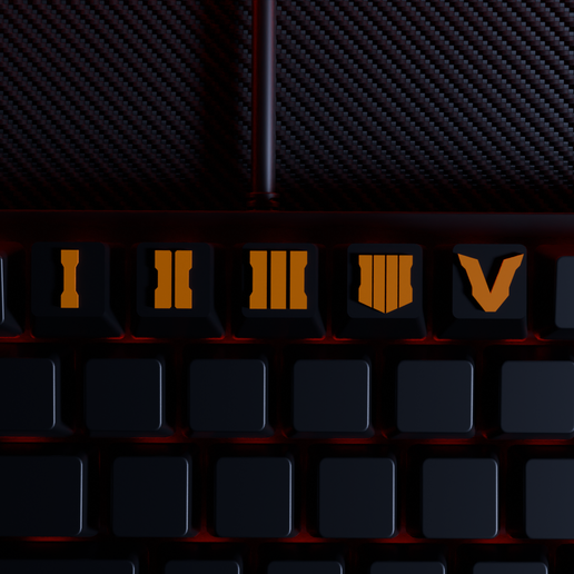 Файл STL Call of Duty Black Ops KeyCaps 🤙 ・Шаблон для загрузки и 3D ...