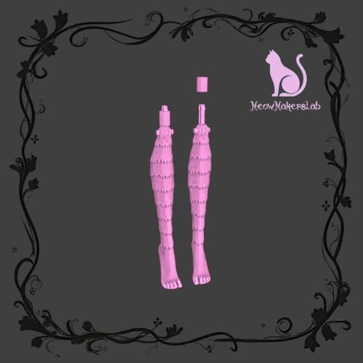 🦸 Furry Replacement Legs for Bonita・ 3D File for 3D printing・Cults