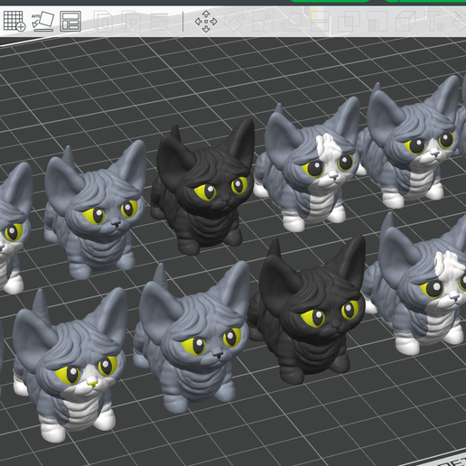 🐱 Sphynx cat, flexy cat・ OBJ File for 3D printing・Cults