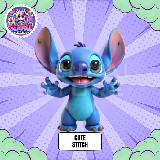 Free STL file Cute Stitch 3D Model 🐉 ・3D print design to download・Cults