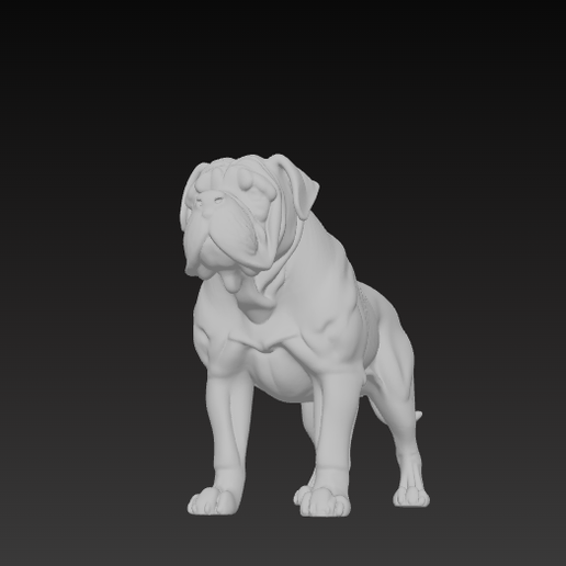 STL file Massive Dog 3D Model - Large-Scale Dog Figurine STL for 3D ...