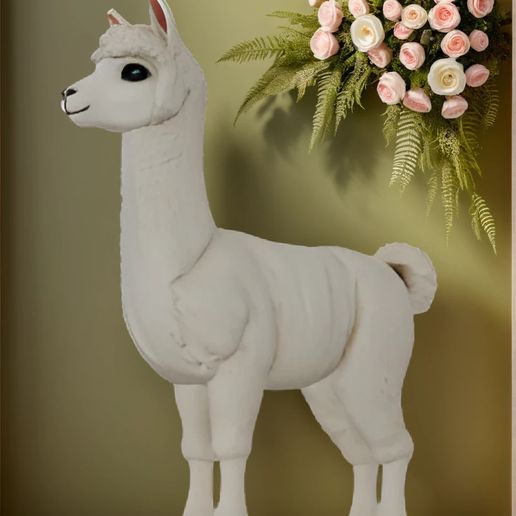 🦙 Printable Cute Alpaca 3D Model・ STL File for 3D printing・Cults