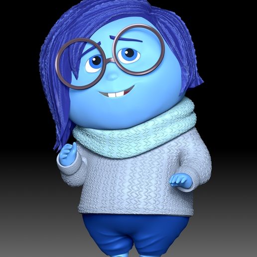 😡 Sadness - Inside Out・ 3D File for 3D printing・Cults