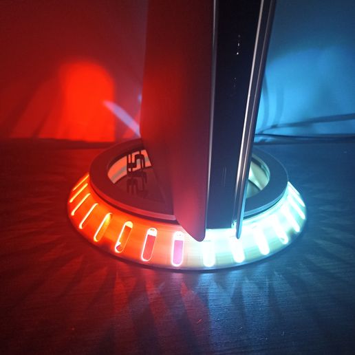🎮 Playstation 5 Slim and Pro Vertical Stand Customizable with LED・ STL ...